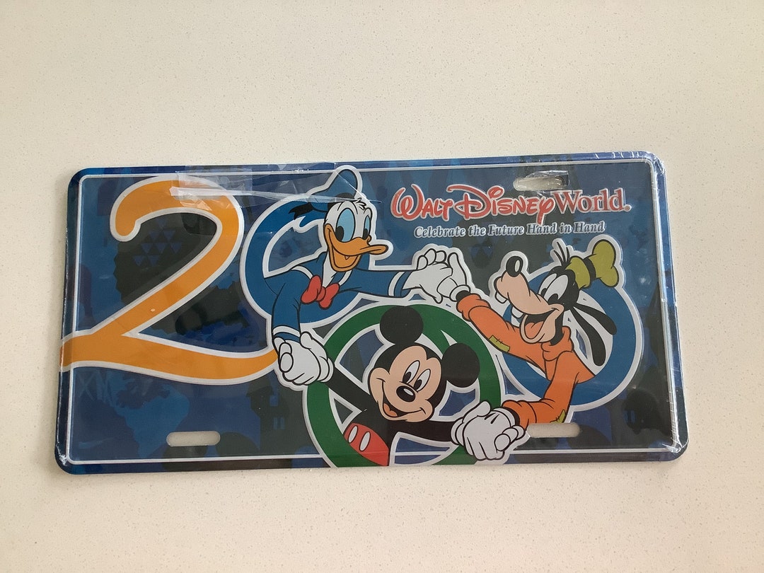 Vintage Walt Disney World 2000 License Plate - Etsy