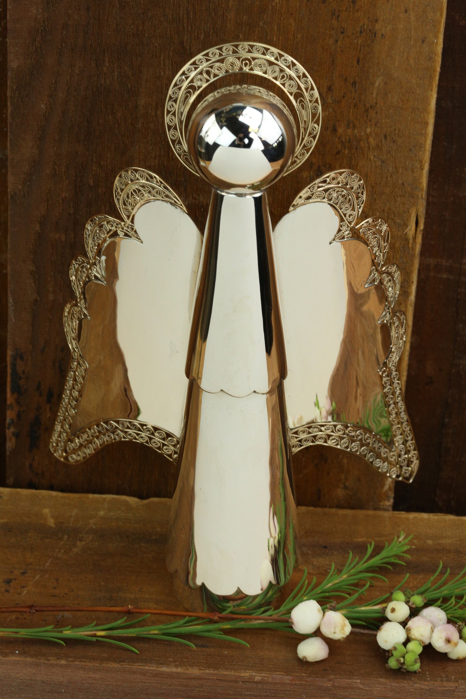 Angel Sterling Silver Christmas Ornament Tree Topper - Etsy