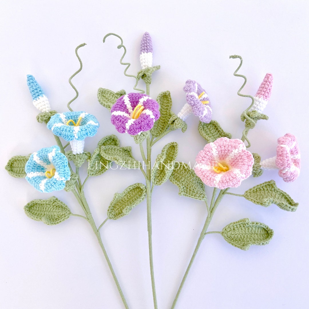 Morning Glory Crochet Pattern, Crochet Flower Pattern, Crochet Morning ...