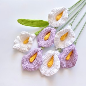 Calla Lily Crochet Pattern, Crochet Lily Flower Bouquet Pattern ...