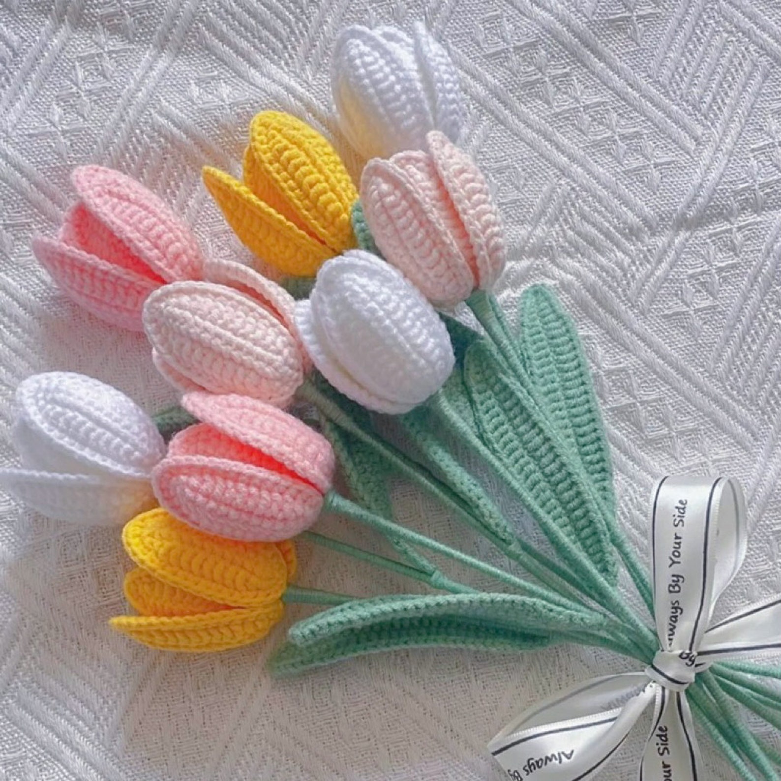 Tulips Crochet Pattern, Crochet Flower Bouquet Pattern, Crochet Flower ...