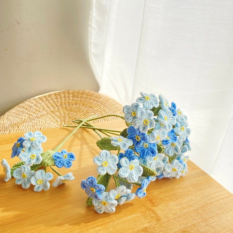 Crochet Flower Pattern. Crochet Forget Me Not. Crochet Flower - Etsy