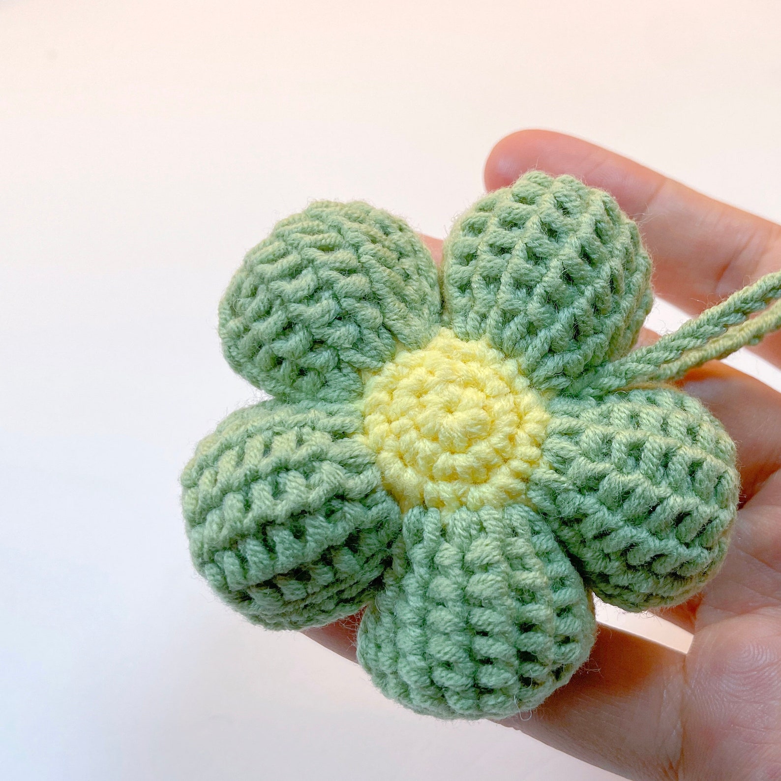 Crochet Flower Pattern Crochet Keychain Pattern Crochet - Etsy