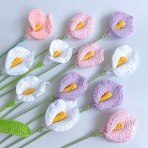 Calla Lily Crochet Pattern, Crochet Lily Flower Bouquet Pattern ...