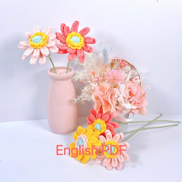 African Flower Crochet Pattern - Etsy