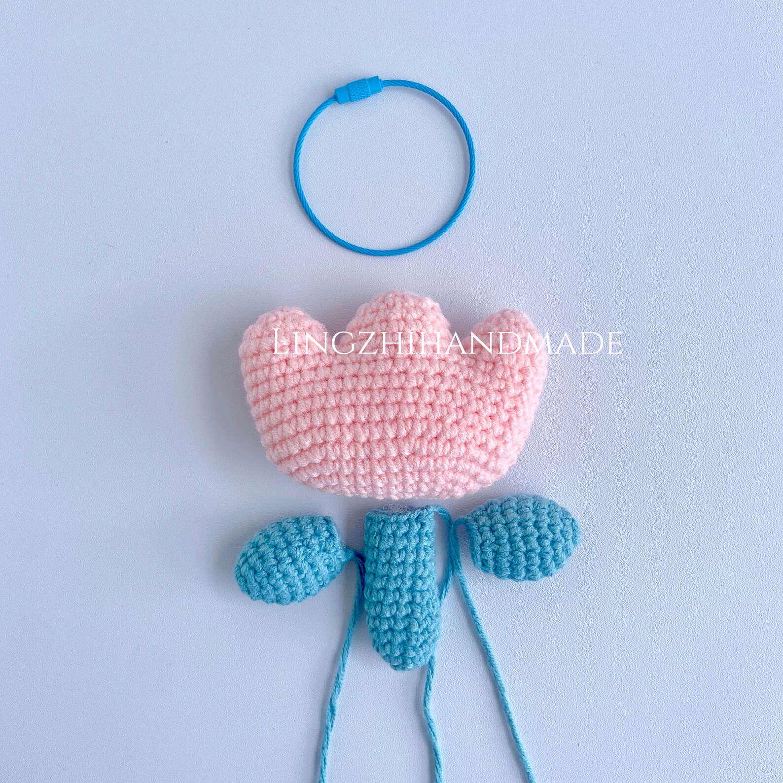 Tulip Keychain Crochet Pattern, Crochet Flower Pattern, Crochet Tulips ...