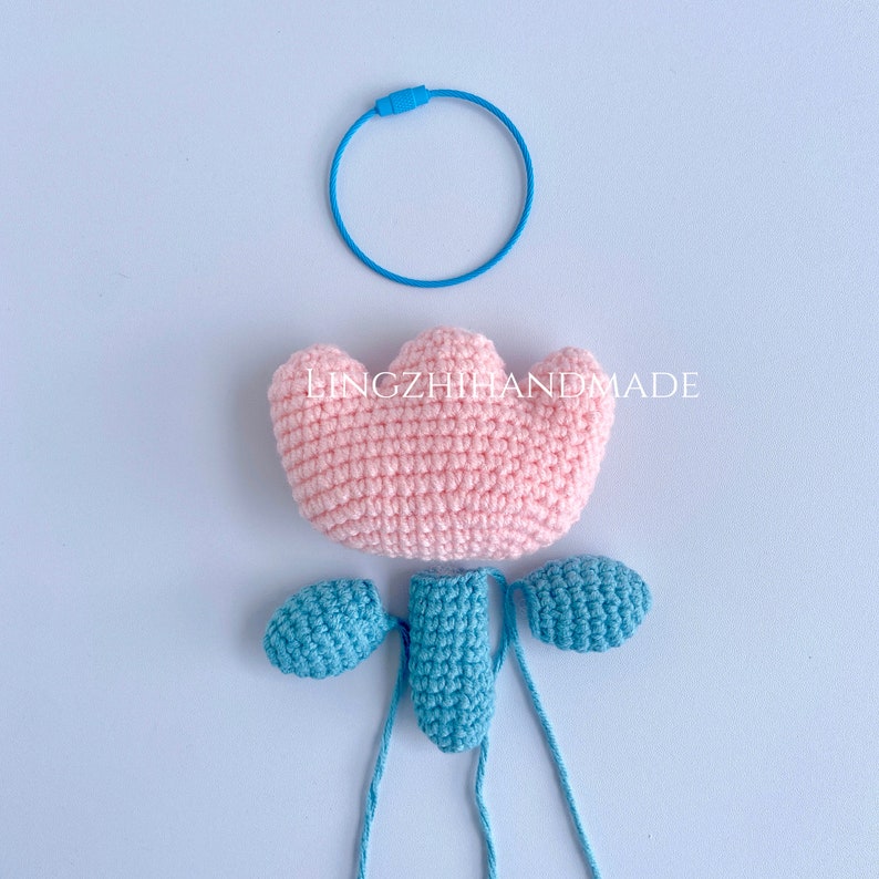 Tulip Keychain Crochet Pattern, Crochet Flower Pattern, Crochet Tulips ...