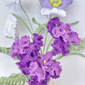 Iris Flower Crochet Pattern, Crochet Flower Pattern, Crochet Iris ...