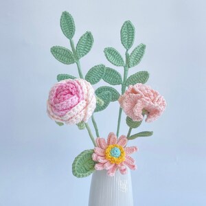 Leaf Crochet Pattern, Crochet Leaves Pattern, Crochet Flower Bouquet ...