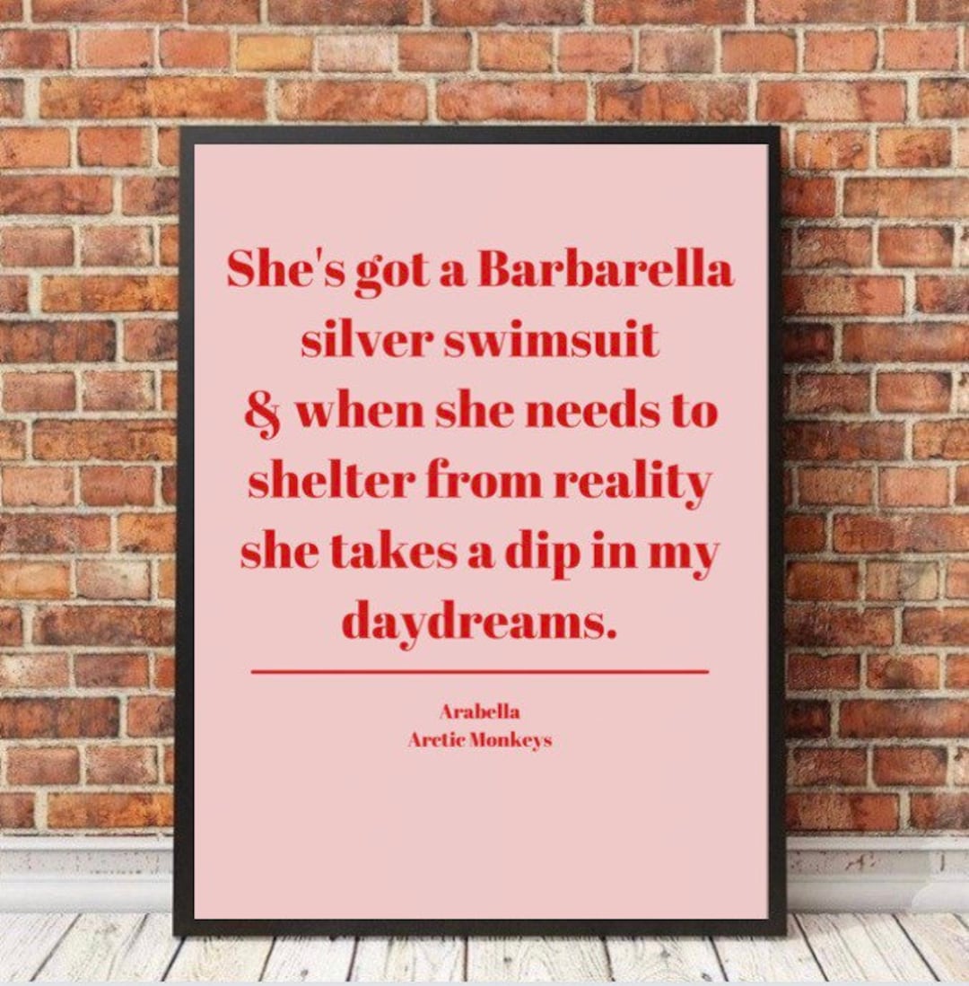 Arctic Monkeys Print / Arabella Lyrics Print / Arabella Print ...