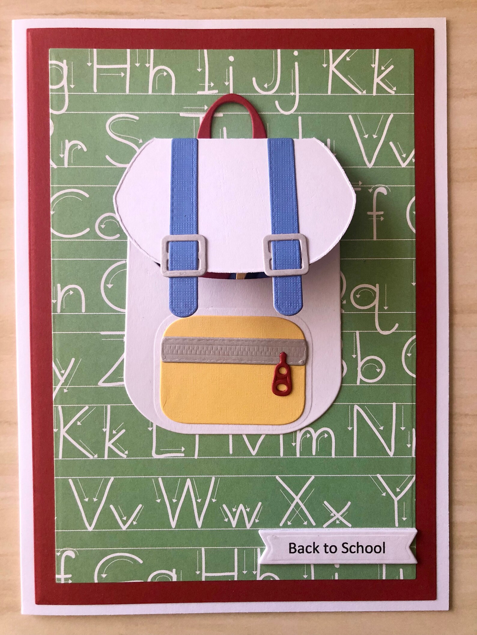 Handmade Back to School Card - Etsy