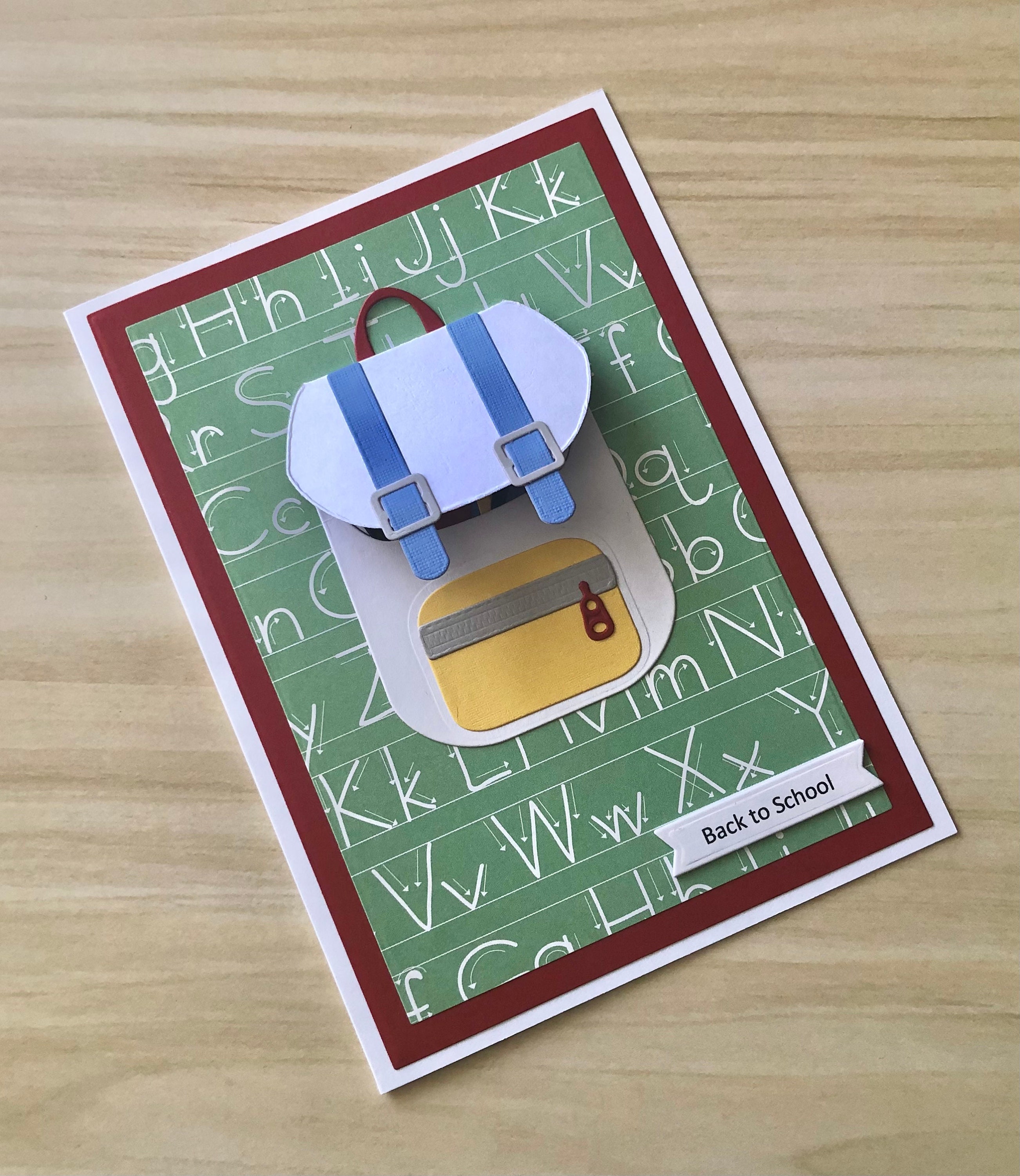 Handmade Back to School Card - Etsy