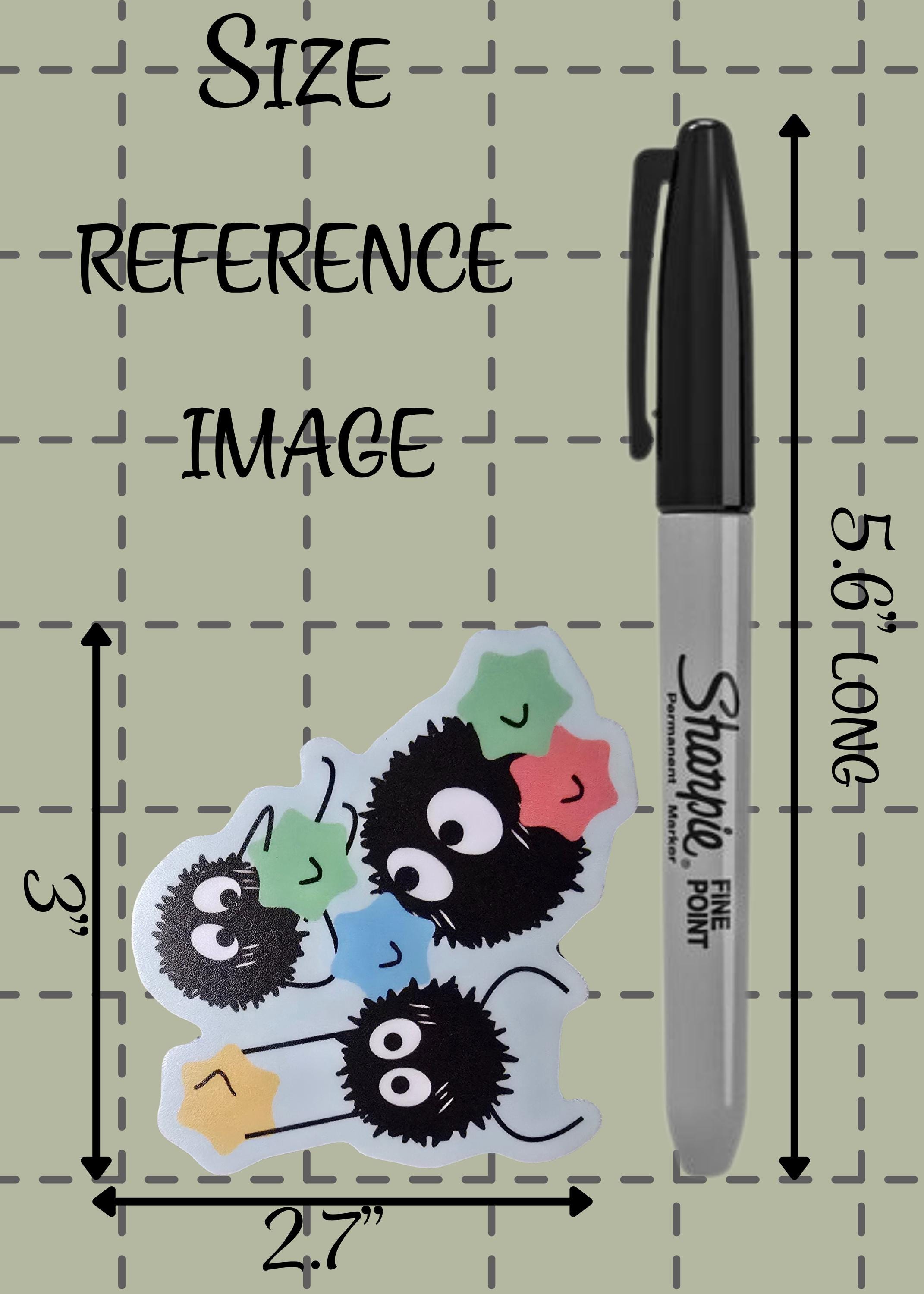 Soot Sprites Inspired Vinyl Sticker - Etsy