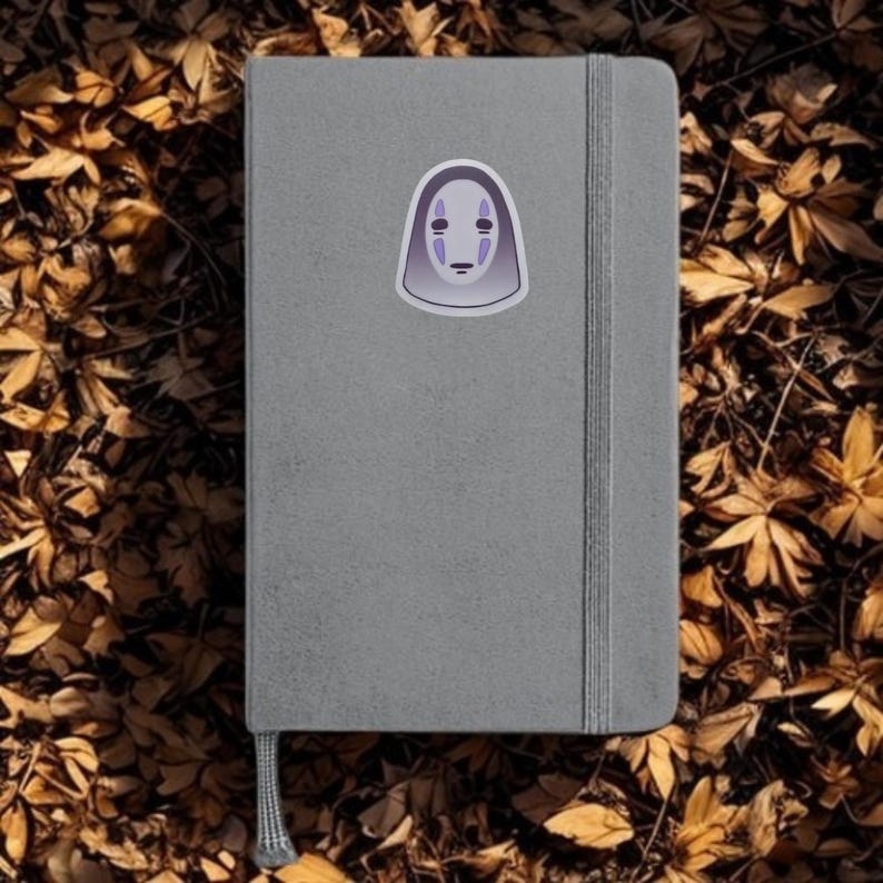 No Face- Sprited Away Inspired Transparent Vinyl Sticker - Etsy