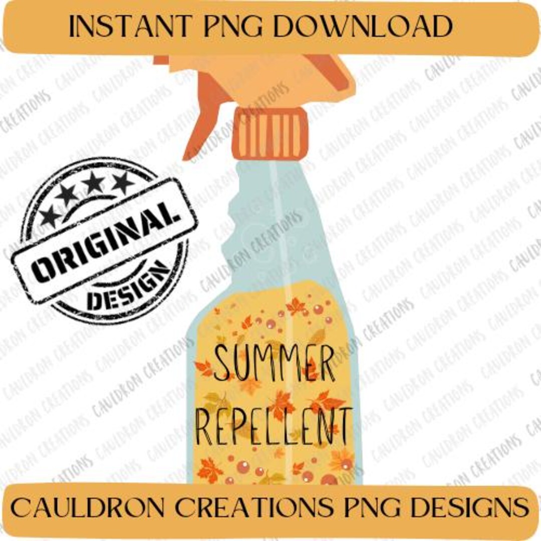 Summer Repellent Spray Png, Instant Digital Download Graphic Design - Etsy