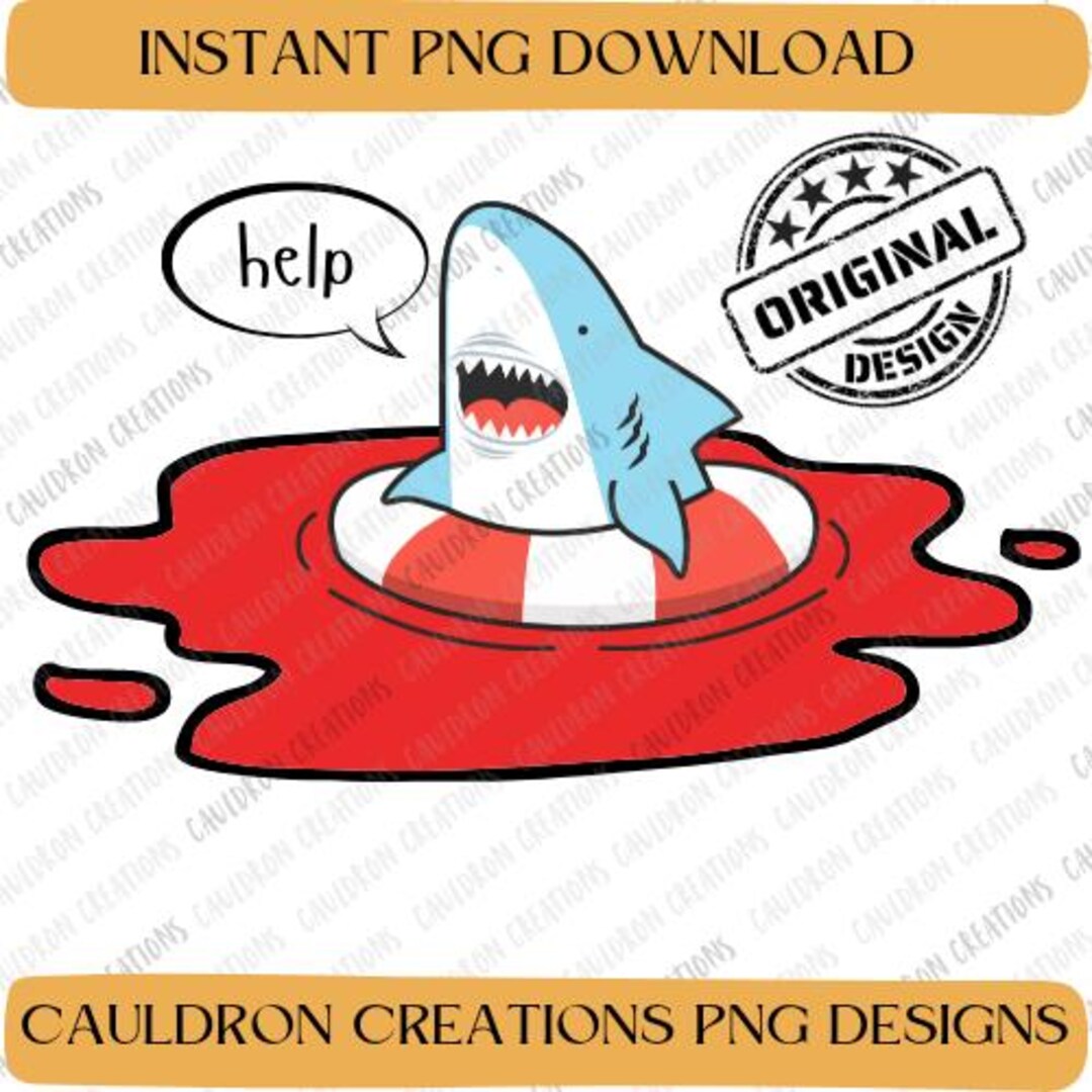 Help. Shark Week Png, Instant Digital Download Graphic Design - Etsy
