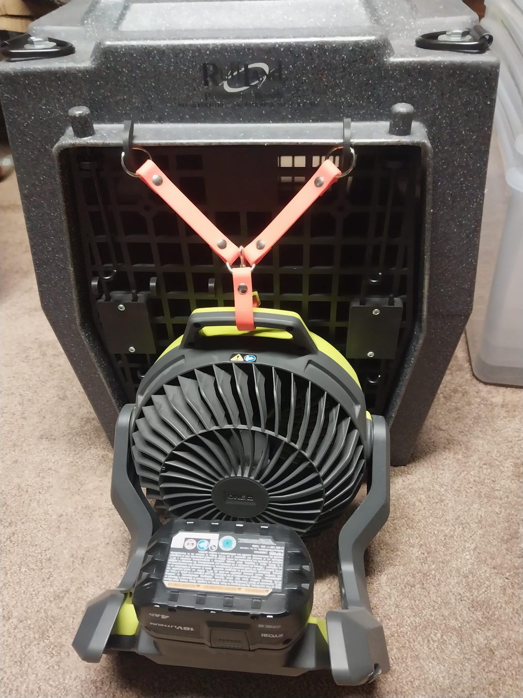 Dog Kennel Fan Hanging Utility Straps -great for Dog Shows/ Agility ...