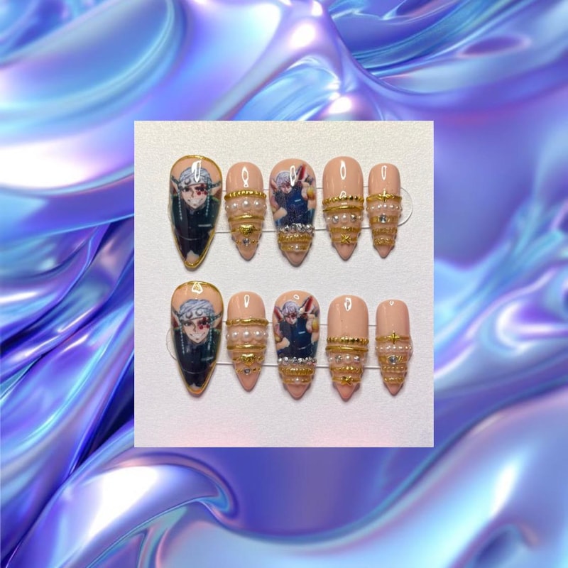 Uzui Tengen Nails - Etsy