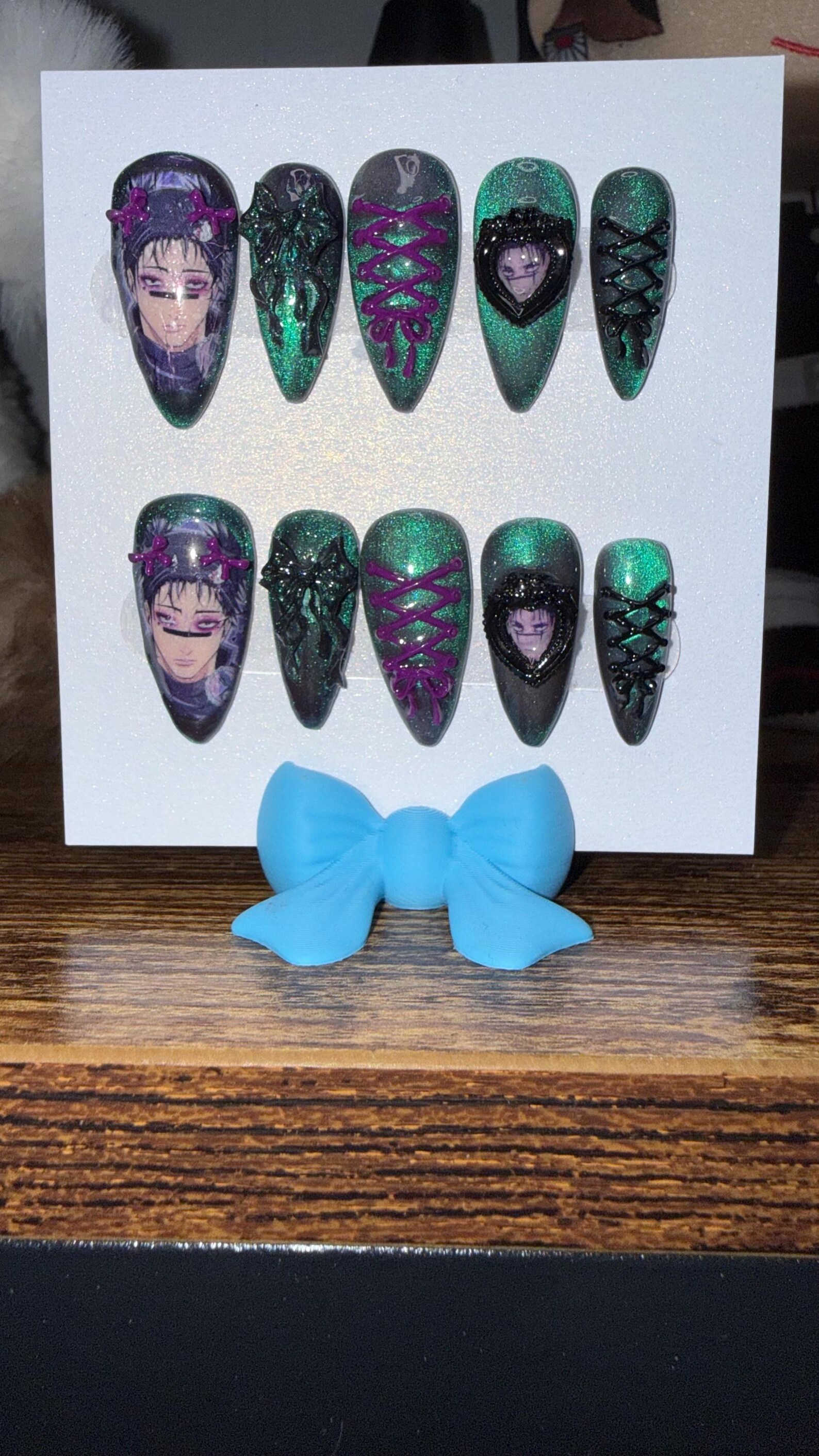 Big Brother Cursed Spirit Anime Inspired Press-on Nails - Etsy
