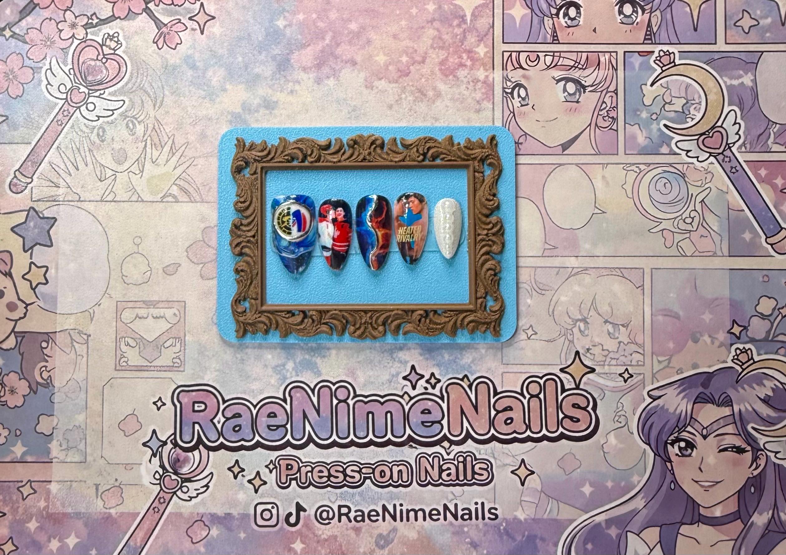Heated Rivalry–inspired Press-on Nail Set - Etsy