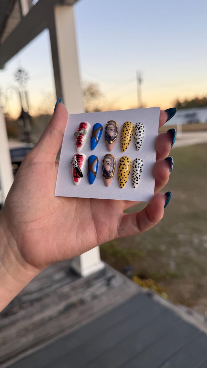Nanami Kento Jujutsu Kaisen Inspired Press on Nails - Etsy