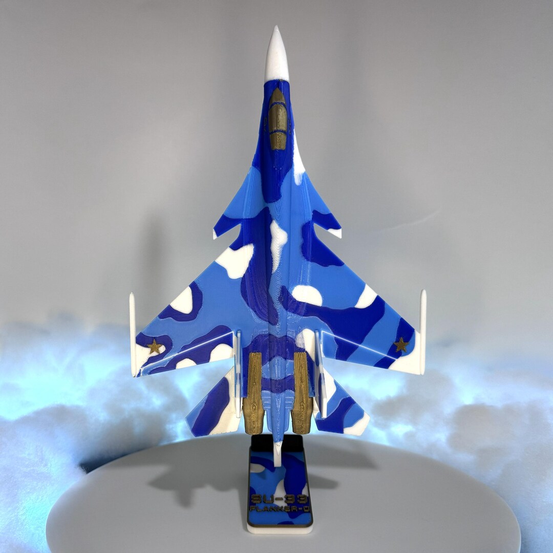 SU-33 Flanker – 3D Printed Model Russian Fighter Aircraft - Etsy