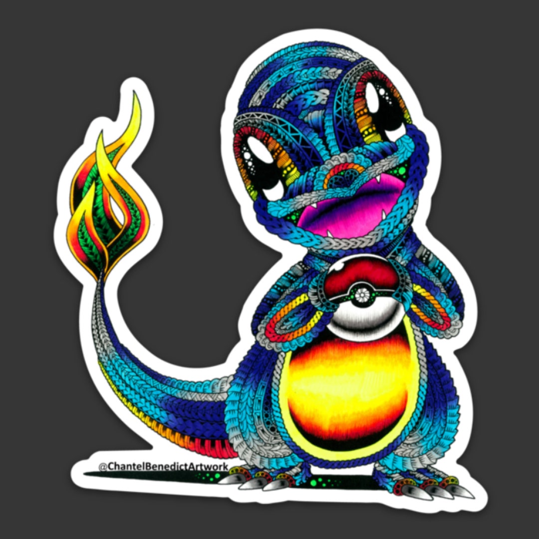Charmander Mega-x Sticker - Etsy