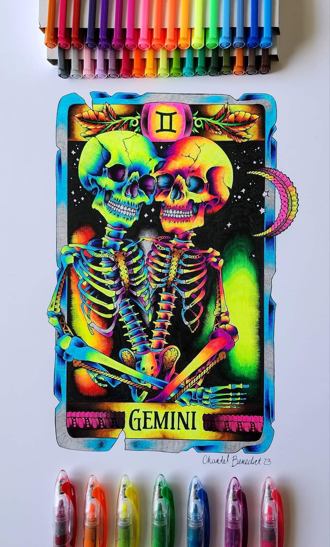 Gemini Zodiac Card Print (the Twins) - Etsy