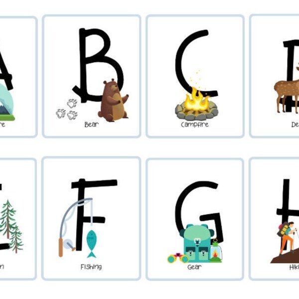 Printable Double Sided Flash Cards - Etsy