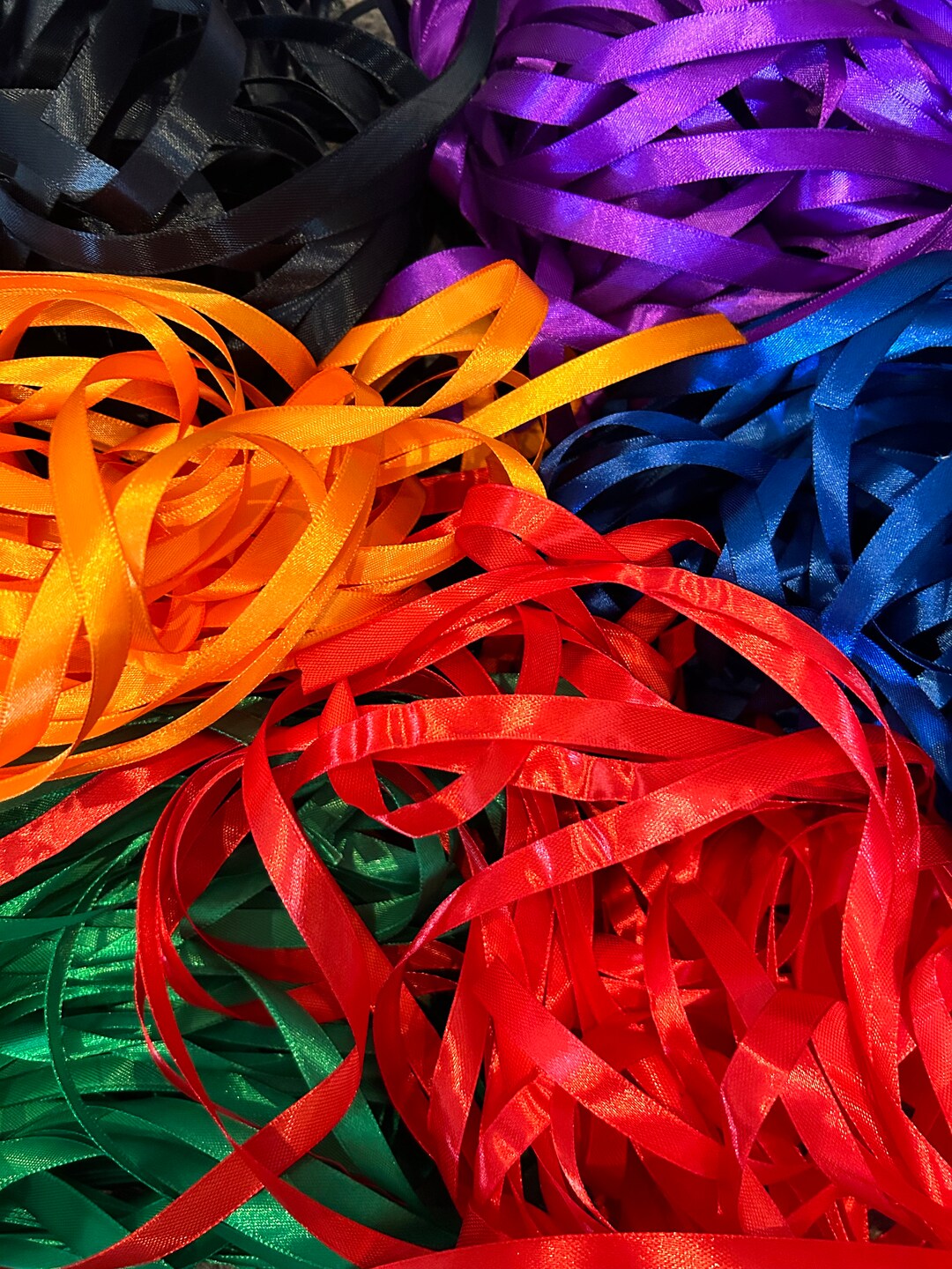 12 Yard 3/8 Inch Satan Ribbon 4 - Etsy