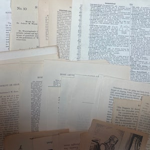 100 Vintage Book/music Pages - Etsy