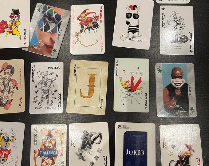 JOKER Cards / 35 Vintage JOKER Playing Cards Assorted Mixed Lot ...