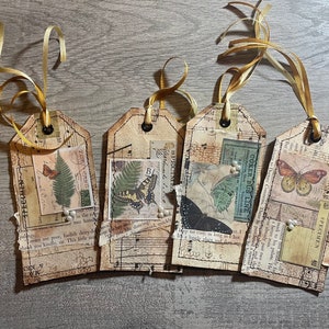 Vintage Book Page Tags - Etsy