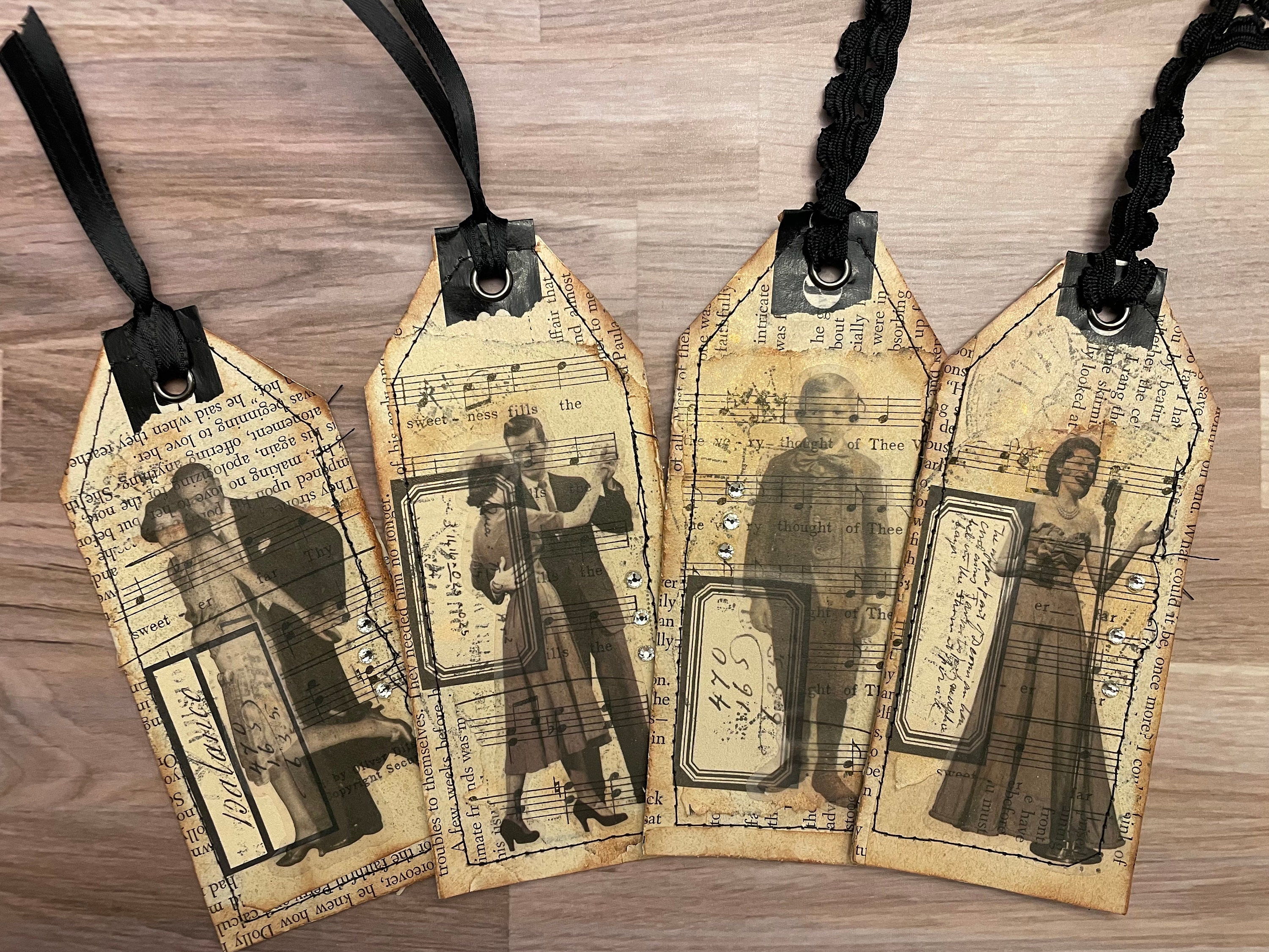 Vintage Book Page Tags - Etsy