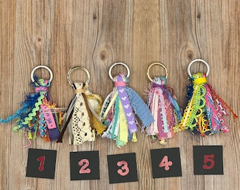 Tassel Ribbon Keychain - Etsy