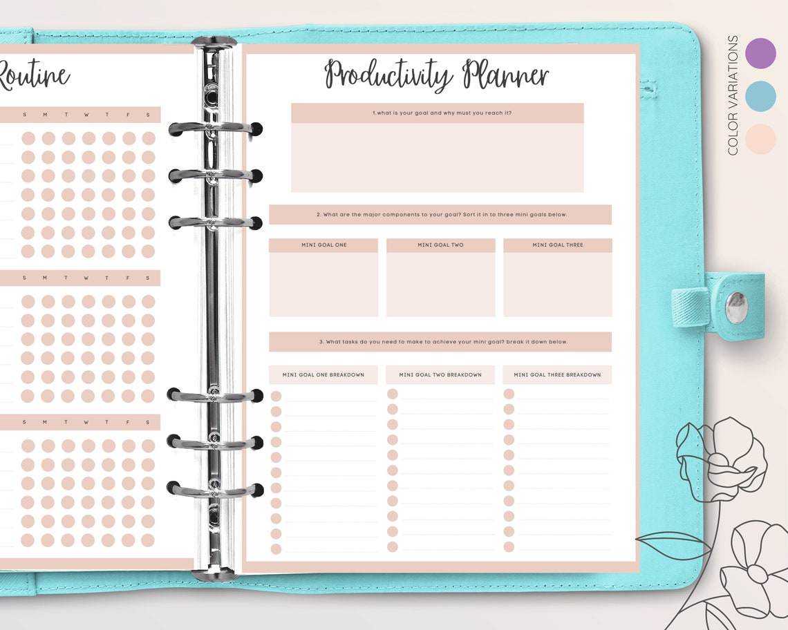 Productivity Planner Printable, Dream Goal Planner Printable, Action ...