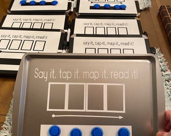 Sound Boxes/word Mapping Cards: Phonics, Kindergarten, 1st Grade, Sound ...