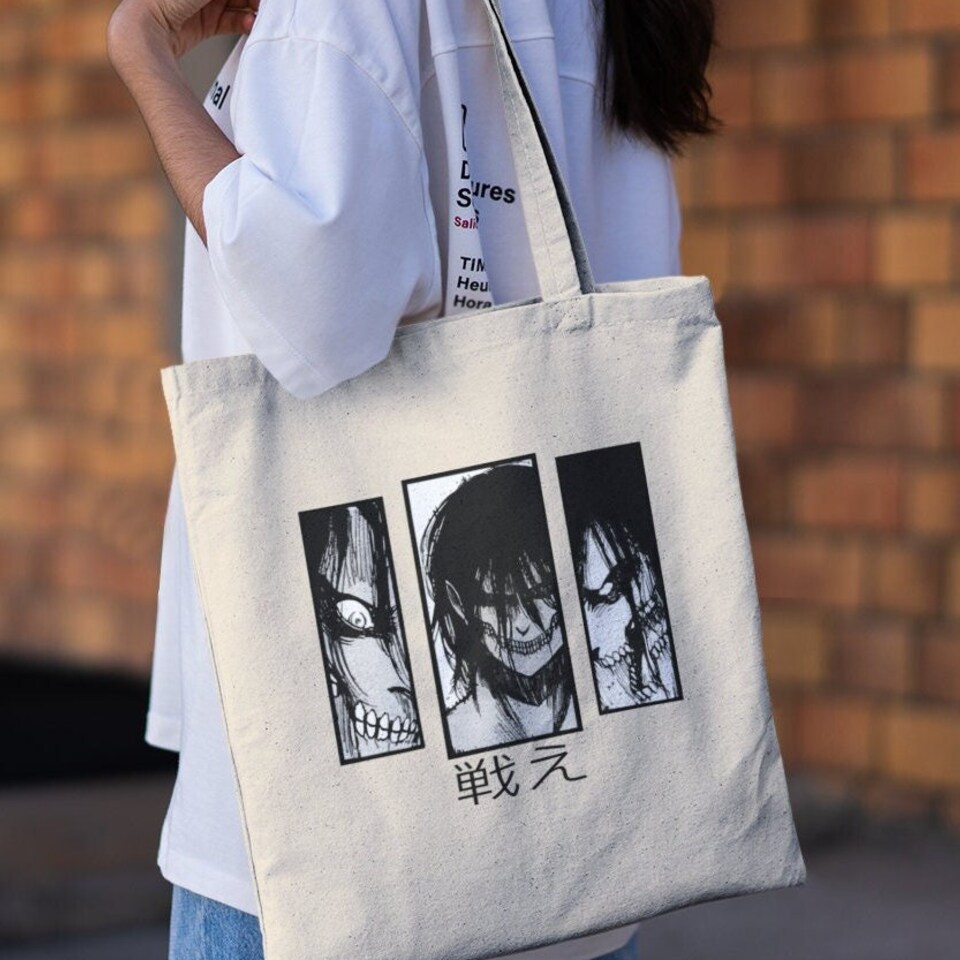 Eren Jaeger Tote Bag-aot Tot,aot Tote Bag,aot Bag,anime Tote Bag ...