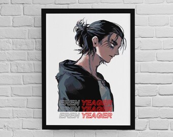 Eren Yeager Print | Etsy