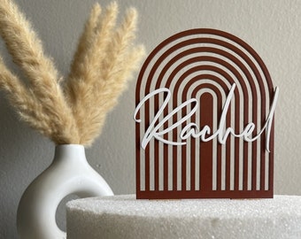Wood Arch Cake Topper - Etsy