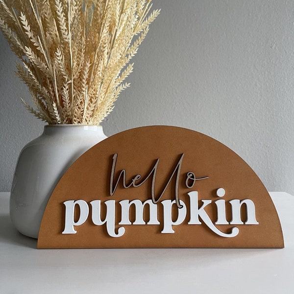 Hello Pumpkin Sign - Etsy