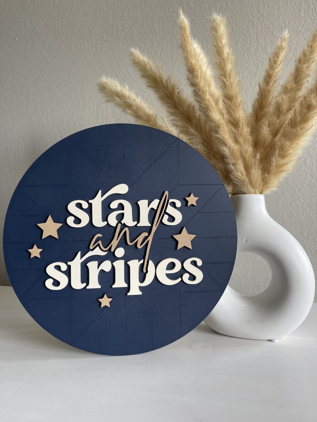 Stars and Stripes Sign Fourth of July Sign Patriotic Sign - Etsy