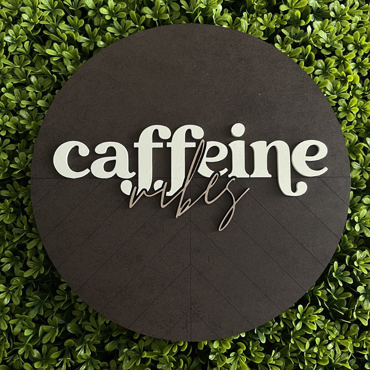 Caffeine Vibes Sign Boho Coffee Sign Modern Coffee Decor - Etsy