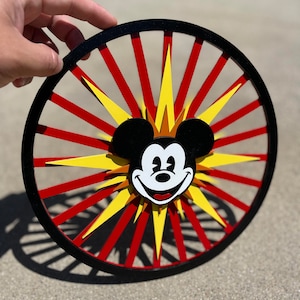 Mickey Ferris Wheel Sign Mickey Mouse Mickey Fun Wheel Disney Decor - Etsy