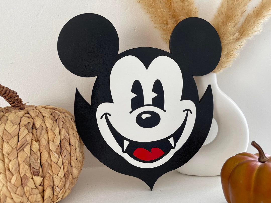 Vampire Mickey Mickey Halloween Disney Halloween Decor - Etsy