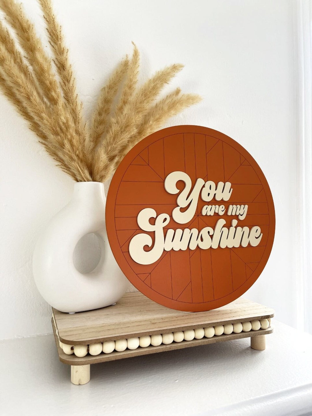 You Are My Sunshine Sign Retro Nursery Sign Boho Decor - Etsy