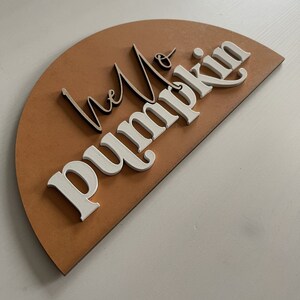 Hello Pumpkin Sign Boho Fall Sign Modern Fall Decor Fall - Etsy UK