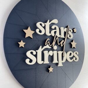 Stars and Stripes Sign Fourth of July Sign Patriotic Sign - Etsy