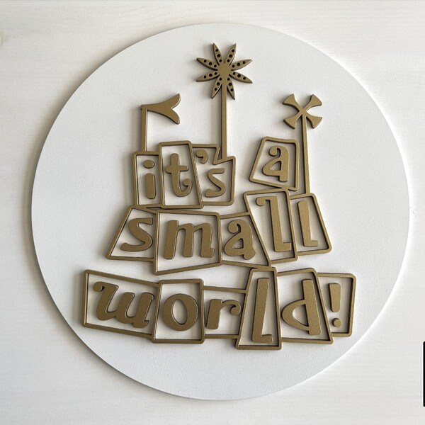 It's a Small World Clock Christmas - Etsy