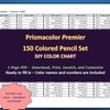 Tombow Irojiten 100 Colored Pencil Set PDF DIY Color Chart / Swatch ...
